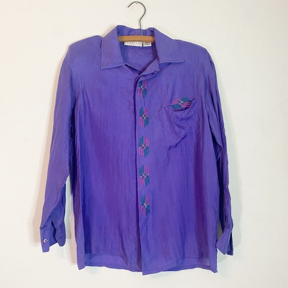 Restless Clothiers | Tops | Vintage Restless Clothiers 0 Washable Silk ...